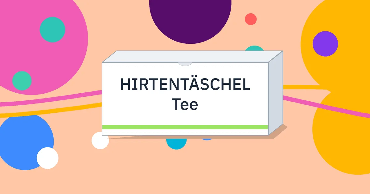 Symbolbild: Packung mit der Aufschrift HIRTENTÄSCHEL Tee (PZN 20278476) – Verfügbarkeit und Bezug in Apotheken in Frankfurt am Main
