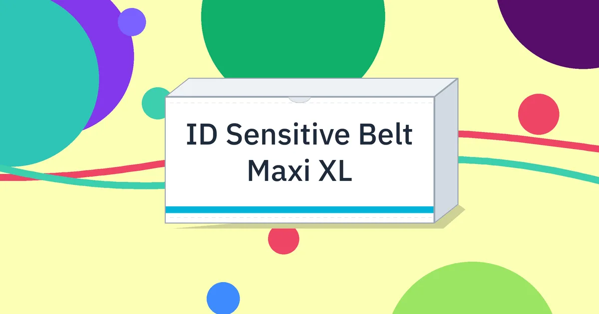 Symbolbild: Packung mit der Aufschrift ID Sensitive Belt Maxi XL (PZN 19893035) – Verfügbarkeit und Bezug in Apotheken in Frankfurt am Main