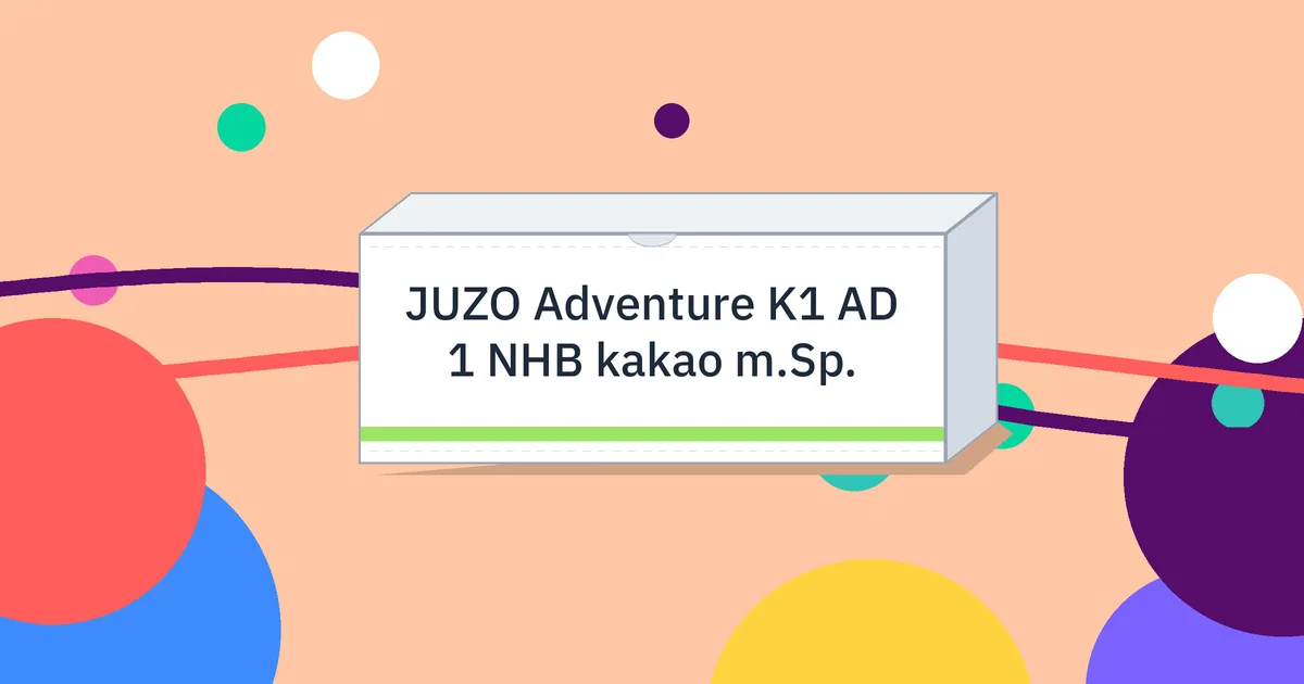 Symbolbild: Packung mit der Aufschrift JUZO Adventure K1 AD 1 NHB kakao m.Sp. (PZN 14974556) – Verfügbarkeit und Bezug in Apotheken in Frankfurt am Main