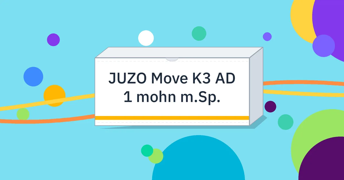 Symbolbild: Packung mit der Aufschrift JUZO Move K3 AD 1 mohn m.Sp. (PZN 18570531) – Verfügbarkeit und Bezug in Apotheken in Frankfurt am Main