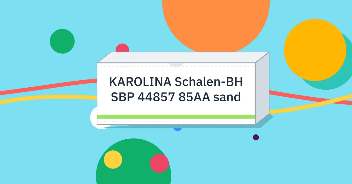 Symbolbild: Packung mit der Aufschrift KAROLINA Schalen-BH SBP 44857 85AA sand (PZN 18711552) – Verfügbarkeit und Bezug in Apotheken in Frankfurt am Main