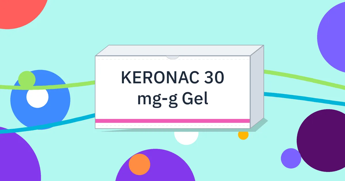 Symbolbild: Packung mit der Aufschrift KERONAC 30 mg-g Gel (PZN 19411639) – Verfügbarkeit und Bezug in Apotheken in Frankfurt am Main