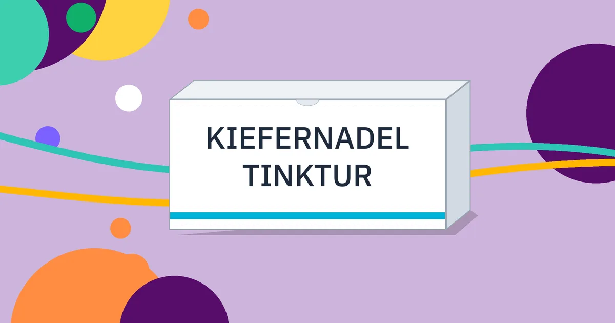 Symbolbild: Packung mit der Aufschrift KIEFERNADEL TINKTUR (PZN 18880303) – Verfügbarkeit und Bezug in Apotheken in Frankfurt am Main