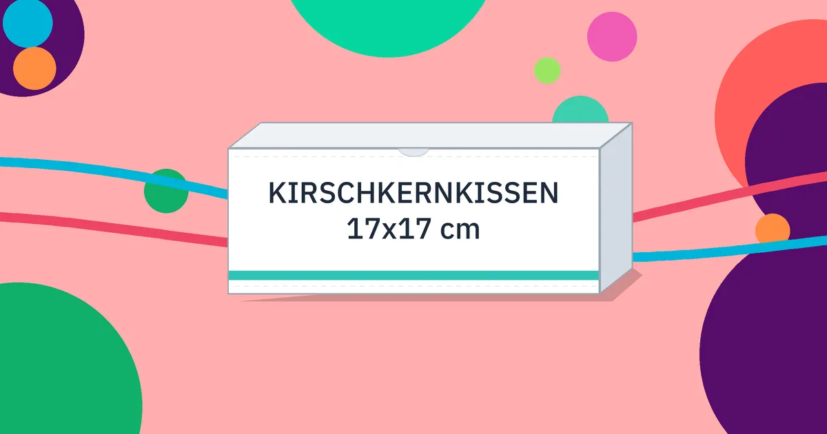 Symbolbild: Packung mit der Aufschrift KIRSCHKERNKISSEN 17x17 cm (PZN 03135864) – Verfügbarkeit und Bezug in Apotheken in Frankfurt am Main