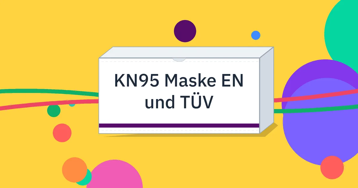Symbolbild: Packung mit der Aufschrift KN95 Maske EN und TÜV (PZN 16863594) – Verfügbarkeit und Bezug in Apotheken in Frankfurt am Main