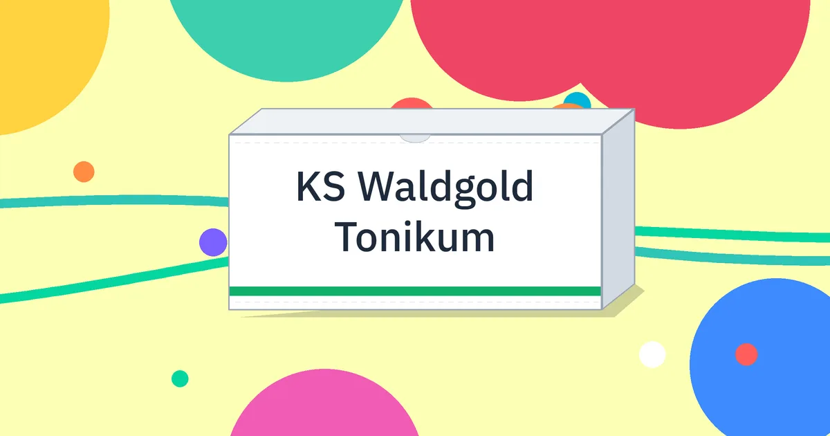 Symbolbild: Packung mit der Aufschrift KS Waldgold Tonikum (PZN 20328599) – Verfügbarkeit und Bezug in Apotheken in Frankfurt am Main