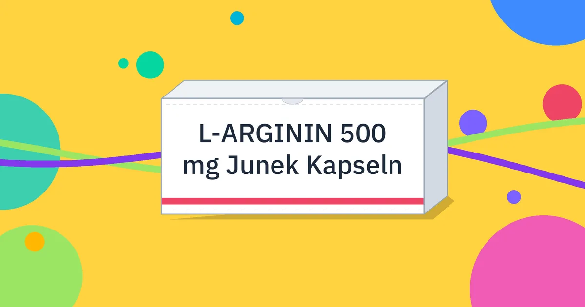 Symbolbild: Packung mit der Aufschrift L-ARGININ 500 mg Junek Kapseln (PZN 10030657) – Verfügbarkeit und Bezug in Apotheken in Frankfurt am Main