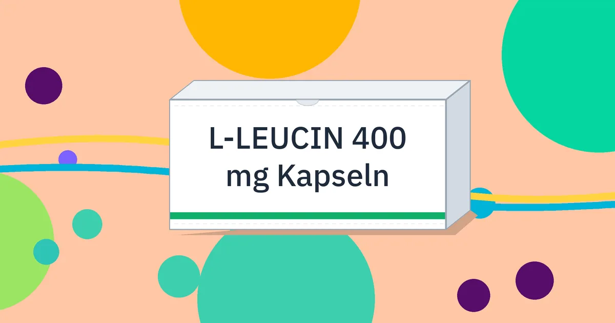 Symbolbild: Packung mit der Aufschrift L-LEUCIN 400 mg Kapseln (PZN 10007167) – Verfügbarkeit und Bezug in Apotheken in Frankfurt am Main