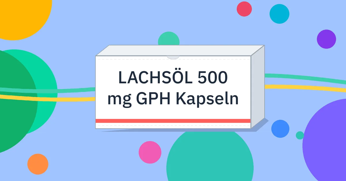 Symbolbild: Packung mit der Aufschrift LACHSÖL 500 mg GPH Kapseln (PZN 04410887) – Verfügbarkeit und Bezug in Apotheken in Frankfurt am Main