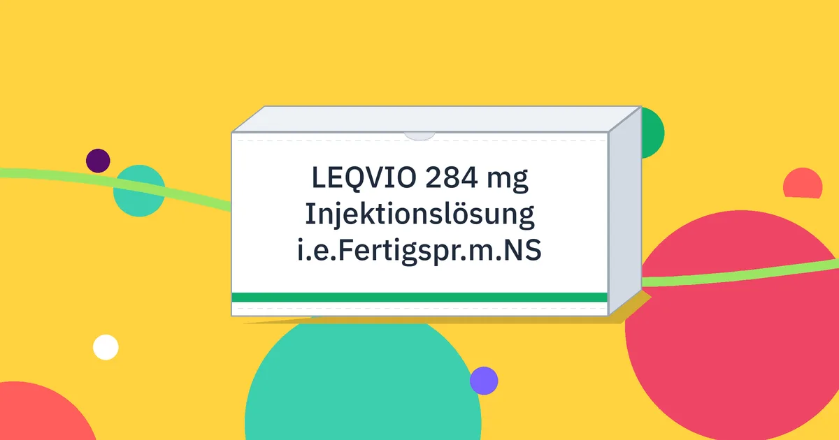 Symbolbild: Packung mit der Aufschrift LEQVIO 284 mg Injektionslösung i.e.Fertigspr.m.NS (PZN 19077525) – Verfügbarkeit und Bezug in Apotheken in Frankfurt am Main
