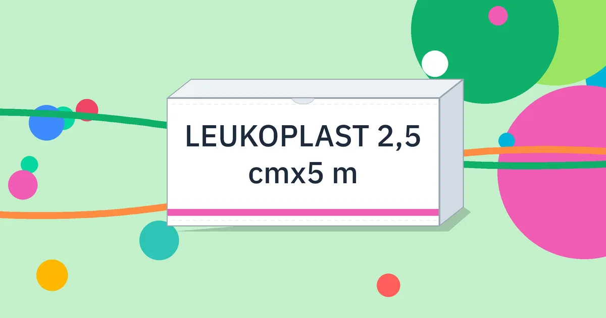 Symbolbild: Packung mit der Aufschrift LEUKOPLAST 2,5 cmx5 m (PZN 16848896) – Verfügbarkeit und Bezug in Apotheken in Frankfurt am Main
