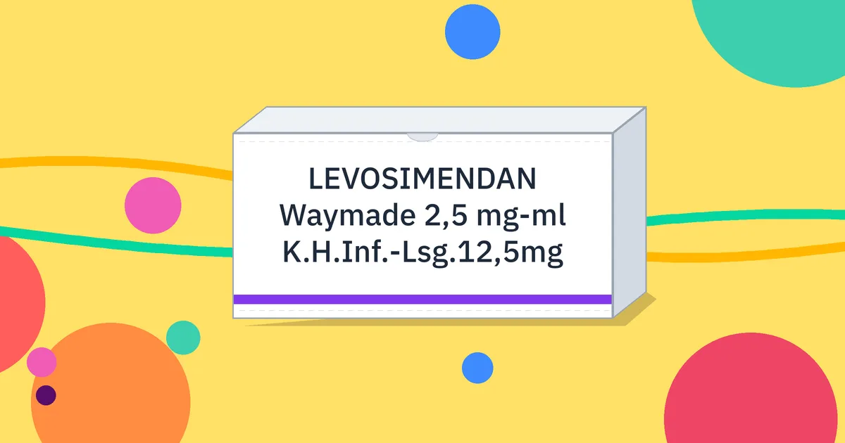 Symbolbild: Packung mit der Aufschrift LEVOSIMENDAN Waymade 2,5 mg-ml K.H.Inf.-Lsg.12,5mg (PZN 19422991) – Verfügbarkeit und Bezug in Apotheken in Frankfurt am Main