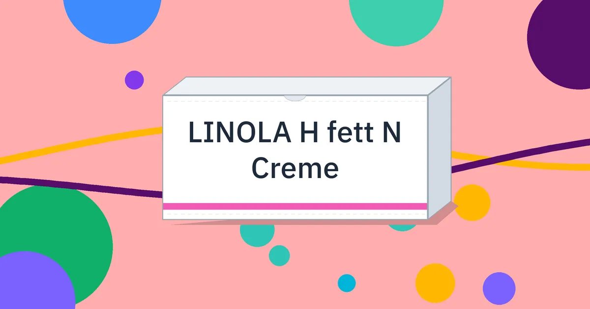 Symbolbild: Packung mit der Aufschrift LINOLA H fett N Creme (PZN 03656103) – Verfügbarkeit und Bezug in Apotheken in Frankfurt am Main