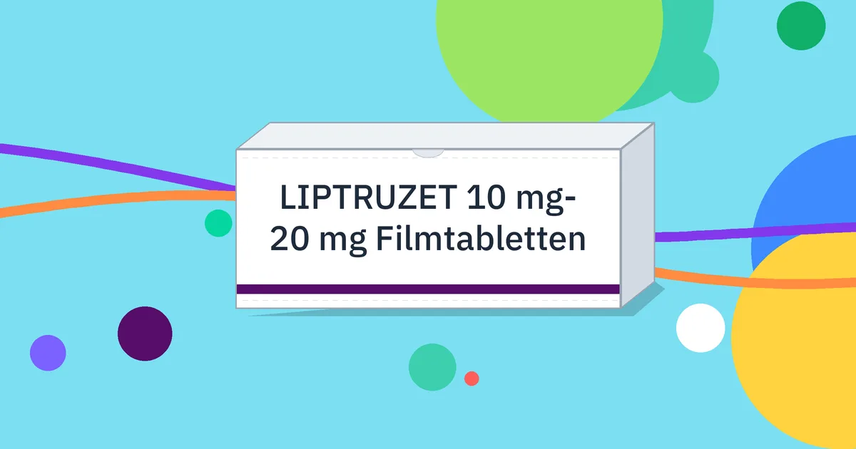 Symbolbild: Packung mit der Aufschrift LIPTRUZET 10 mg-20 mg Filmtabletten (PZN 17185647) – Verfügbarkeit und Bezug in Apotheken in Frankfurt am Main