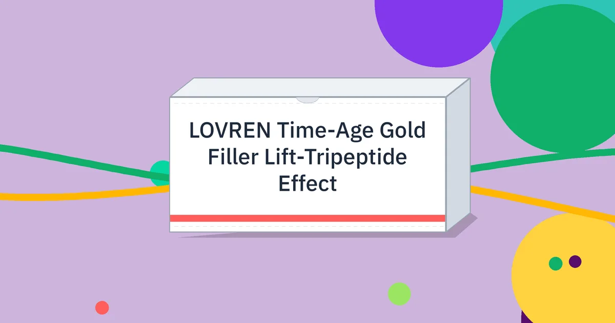 Symbolbild: Packung mit der Aufschrift LOVREN Time-Age Gold Filler Lift-Tripeptide Effect (PZN 20037821) – Verfügbarkeit und Bezug in Apotheken in Frankfurt am Main