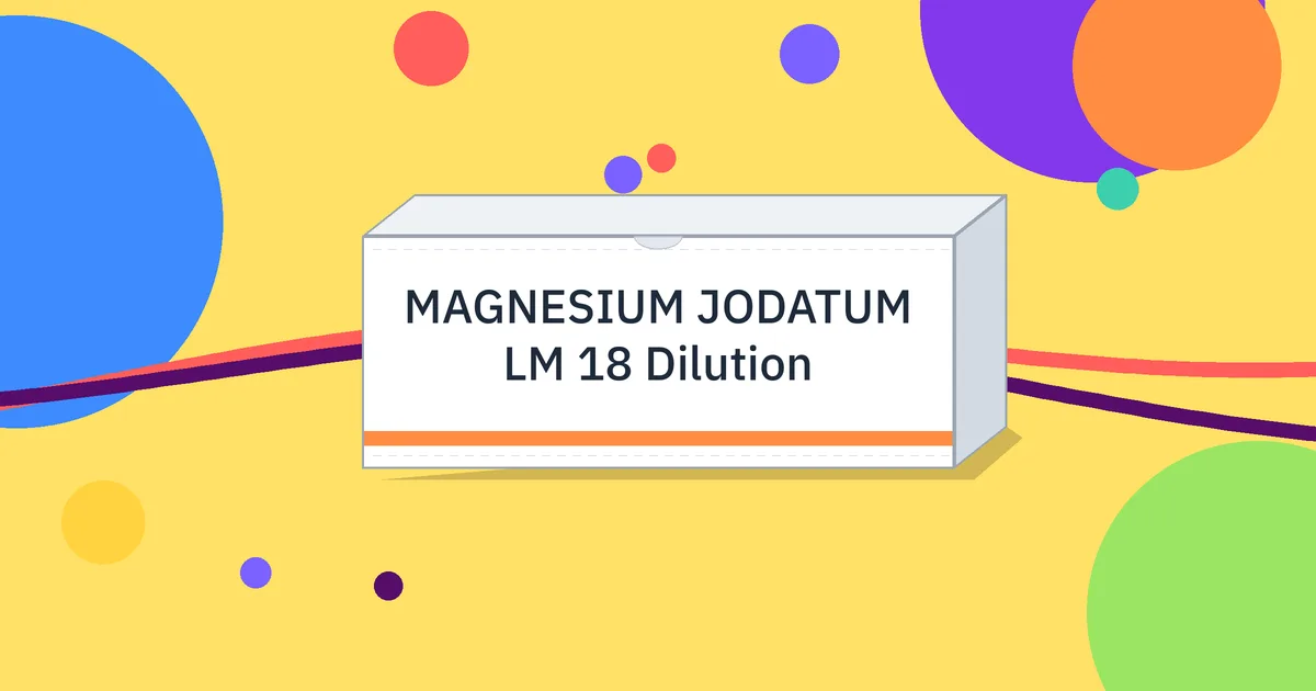 Symbolbild: Packung mit der Aufschrift MAGNESIUM JODATUM LM 18 Dilution (PZN 12937982) – Verfügbarkeit und Bezug in Apotheken in Frankfurt am Main