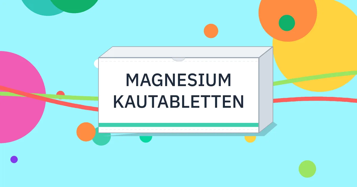 Symbolbild: Packung mit der Aufschrift MAGNESIUM KAUTABLETTEN (PZN 12909201) – Verfügbarkeit und Bezug in Apotheken in Frankfurt am Main