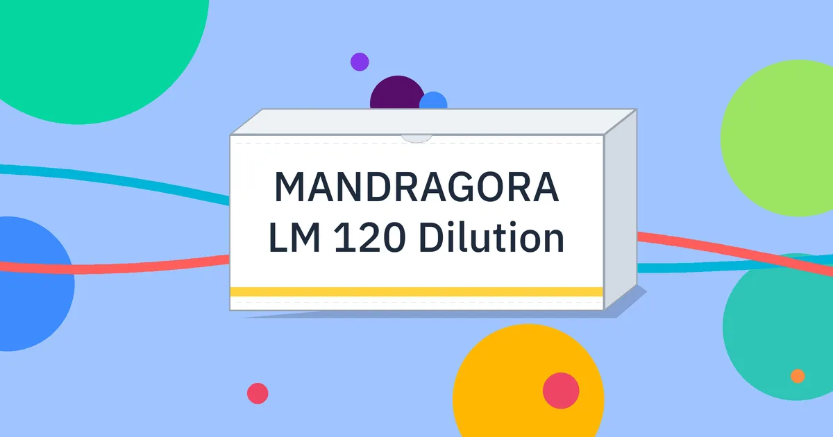 Symbolbild: Packung mit der Aufschrift MANDRAGORA LM 120 Dilution (PZN 12942210) – Verfügbarkeit und Bezug in Apotheken in Frankfurt am Main