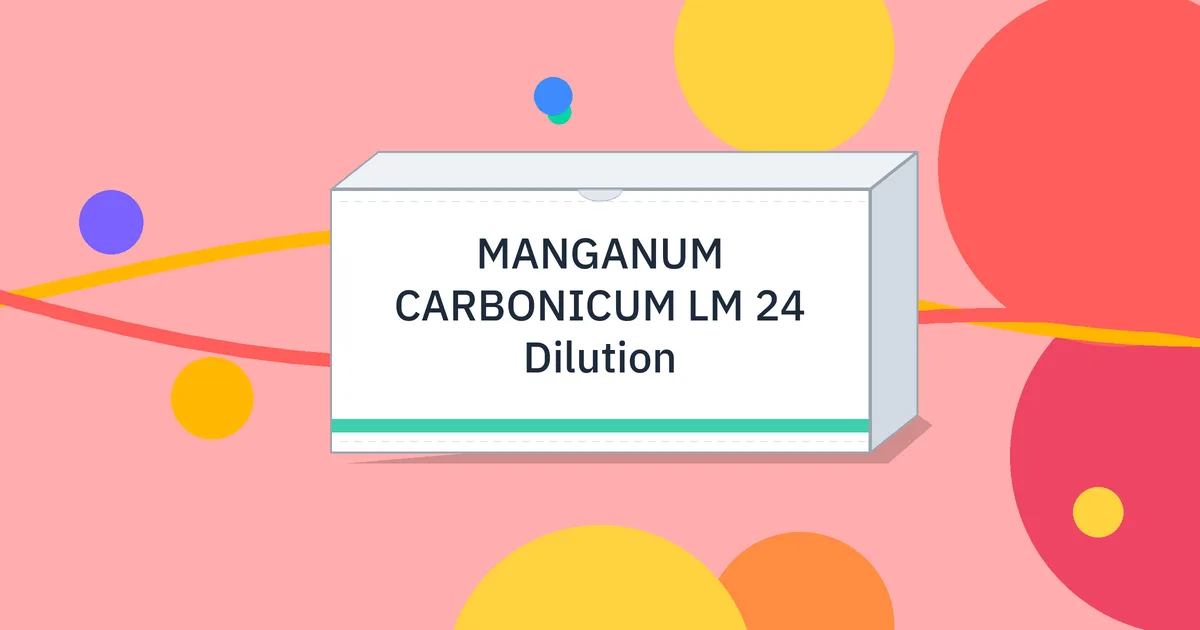 Symbolbild: Packung mit der Aufschrift MANGANUM CARBONICUM LM 24 Dilution (PZN 12942960) – Verfügbarkeit und Bezug in Apotheken in Frankfurt am Main