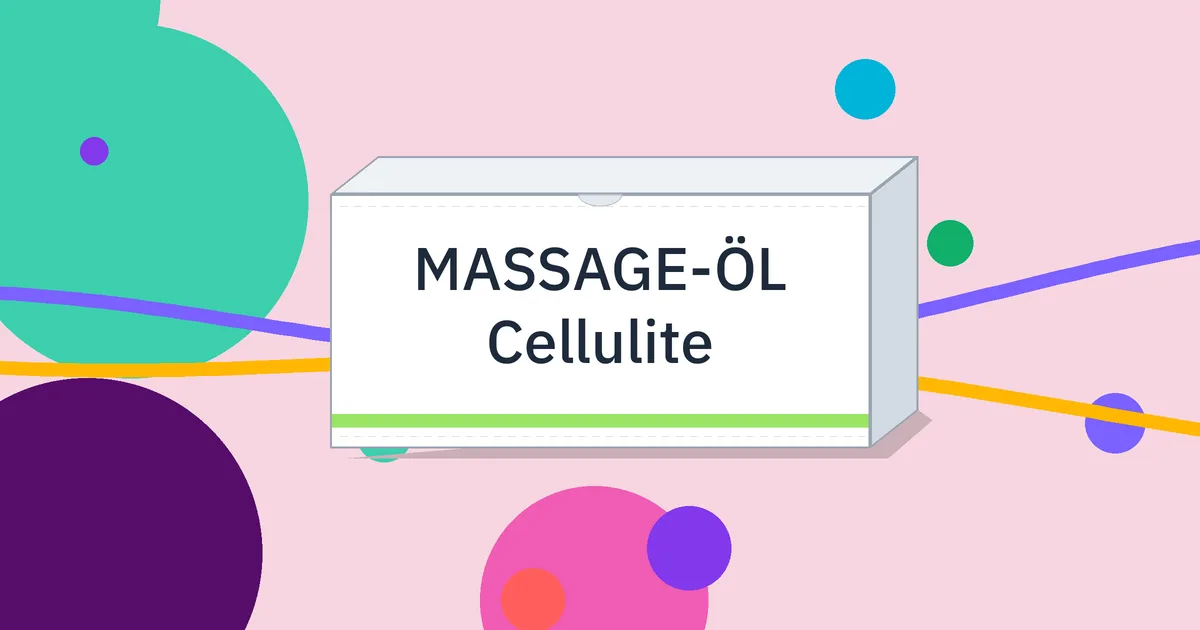 Symbolbild: Packung mit der Aufschrift MASSAGE-ÖL Cellulite (PZN 01569305) – Verfügbarkeit und Bezug in Apotheken in Frankfurt am Main