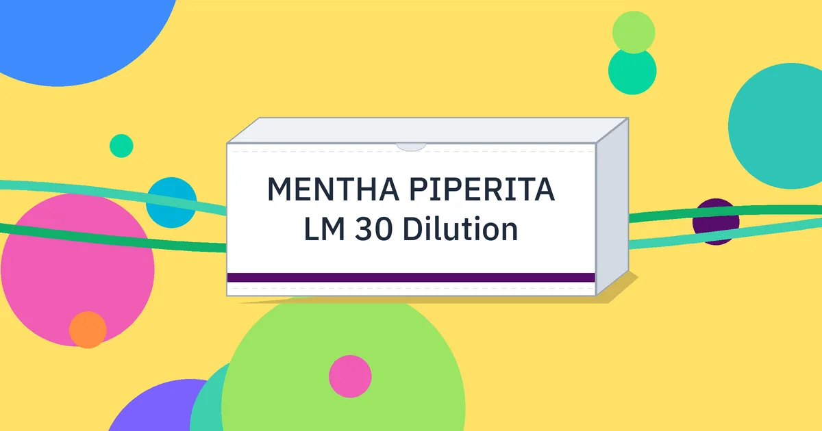 Symbolbild: Packung mit der Aufschrift MENTHA PIPERITA LM 30 Dilution (PZN 13604426) – Verfügbarkeit und Bezug in Apotheken in Frankfurt am Main