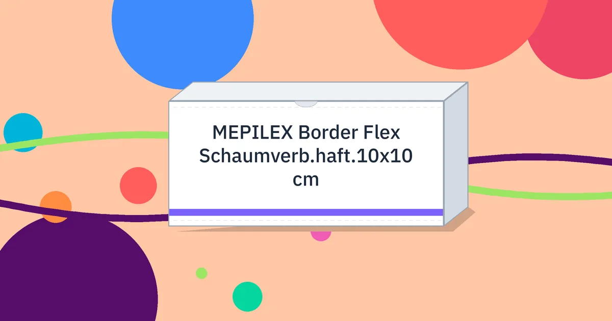 Symbolbild: Packung mit der Aufschrift MEPILEX Border Flex Schaumverb.haft.10x10 cm (PZN 16596012) – Verfügbarkeit und Bezug in Apotheken in Frankfurt am Main
