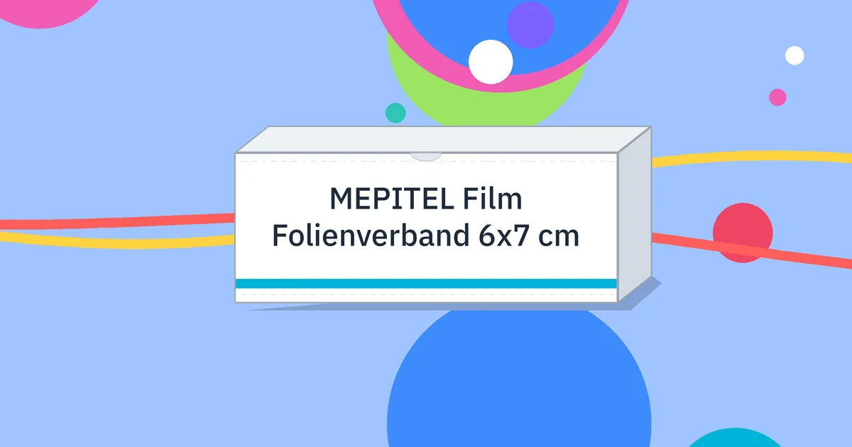 Symbolbild: Packung mit der Aufschrift MEPITEL Film Folienverband 6x7 cm (PZN 04107338) – Verfügbarkeit und Bezug in Apotheken in Frankfurt am Main