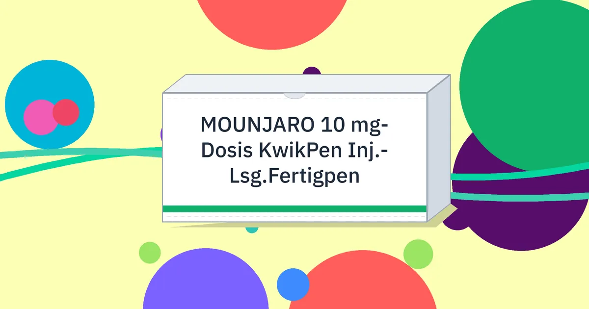 Symbolbild: Packung mit der Aufschrift MOUNJARO 10 mg-Dosis KwikPen Inj.-Lsg.Fertigpen (PZN 18241193) – Verfügbarkeit und Bezug in Apotheken in Frankfurt am Main