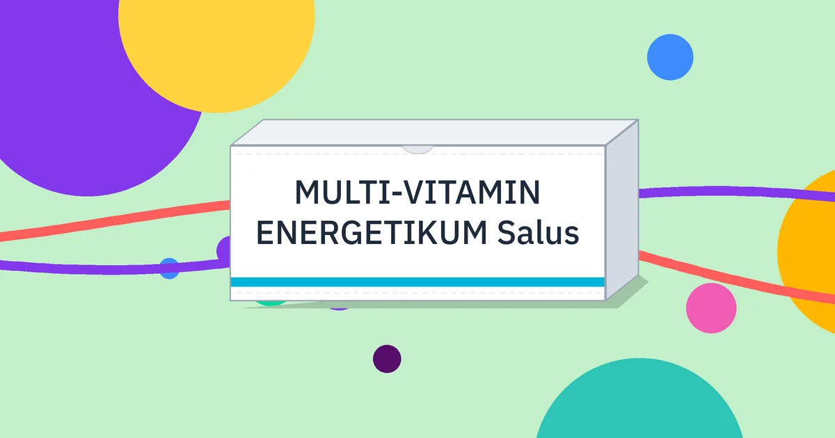 Symbolbild: Packung mit der Aufschrift MULTI-VITAMIN ENERGETIKUM Salus (PZN 09189861) – Verfügbarkeit und Bezug in Apotheken in Frankfurt am Main