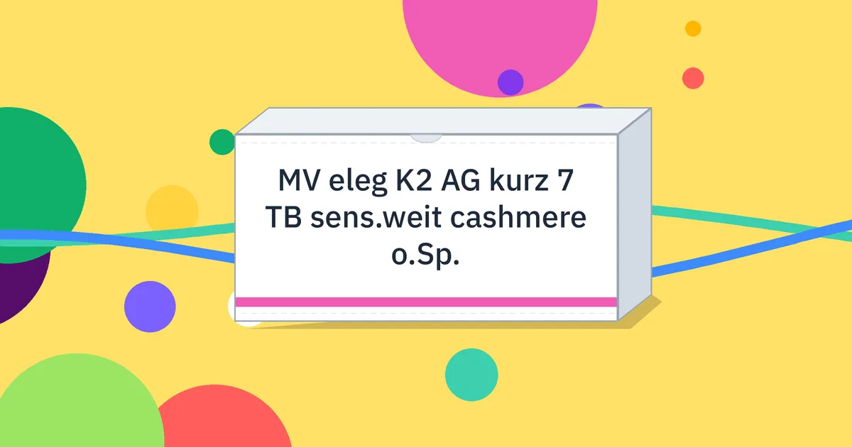 Symbolbild: Packung mit der Aufschrift MV eleg K2 AG kurz 7 TB sens.weit cashmere o.Sp. (PZN 14674506) – Verfügbarkeit und Bezug in Apotheken in Frankfurt am Main