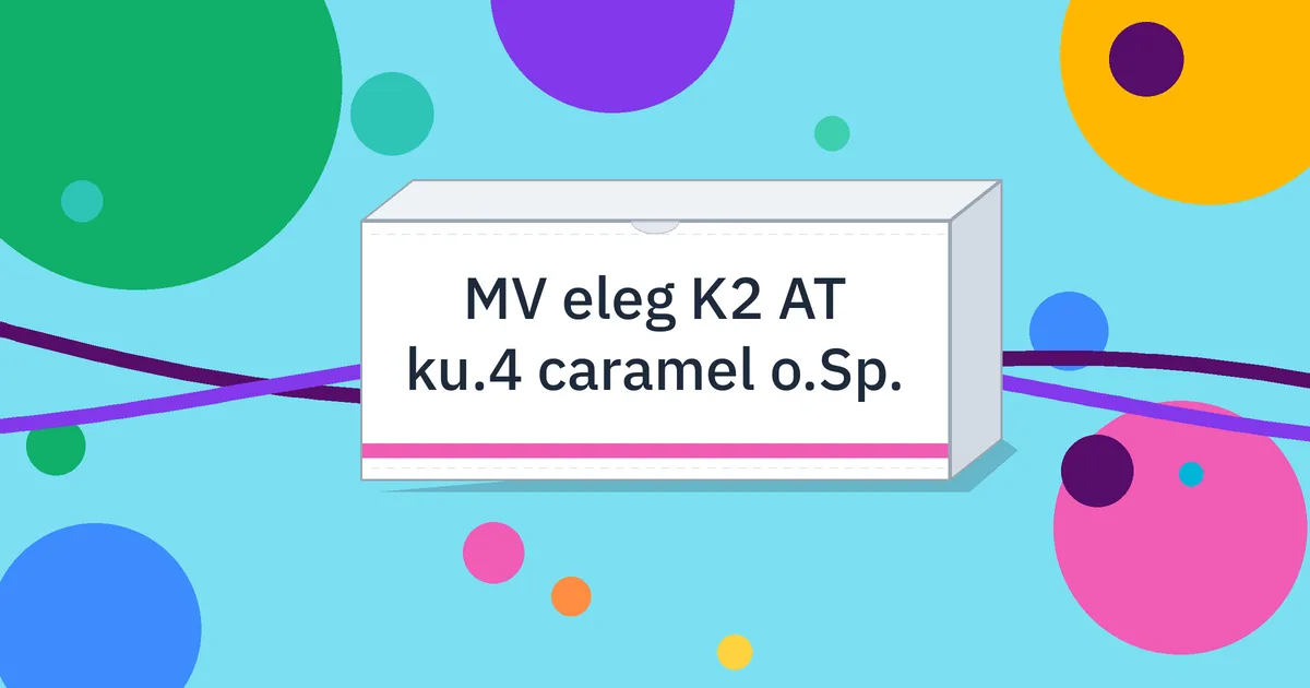 Symbolbild: Packung mit der Aufschrift MV eleg K2 AT ku.4 caramel o.Sp. (PZN 00529901) – Verfügbarkeit und Bezug in Apotheken in Frankfurt am Main