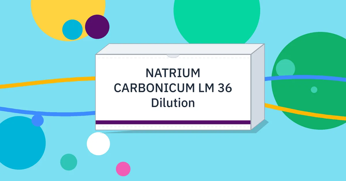 Symbolbild: Packung mit der Aufschrift NATRIUM CARBONICUM LM 36 Dilution (PZN 12961874) – Verfügbarkeit und Bezug in Apotheken in Frankfurt am Main