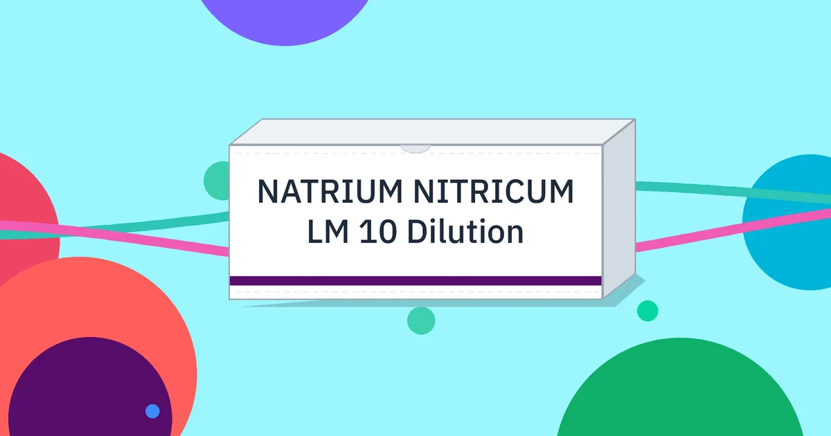 Symbolbild: Packung mit der Aufschrift NATRIUM NITRICUM LM 10 Dilution (PZN 12965613) – Verfügbarkeit und Bezug in Apotheken in Frankfurt am Main