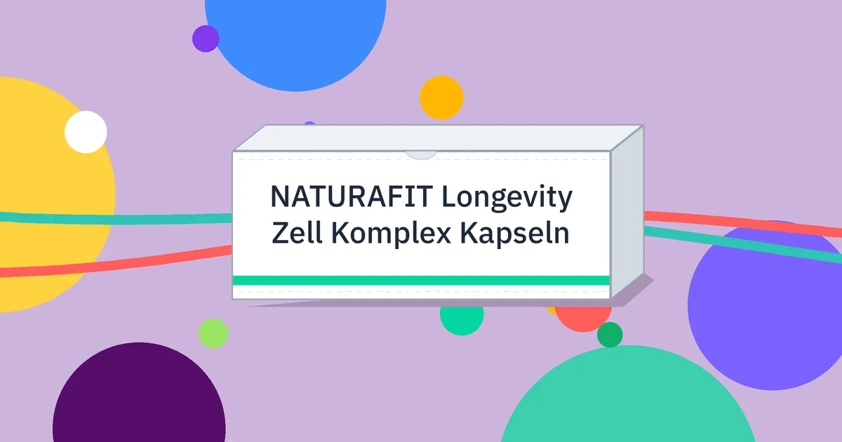 Symbolbild: Packung mit der Aufschrift NATURAFIT Longevity Zell Komplex Kapseln (PZN 19274562) – Verfügbarkeit und Bezug in Apotheken in Frankfurt am Main
