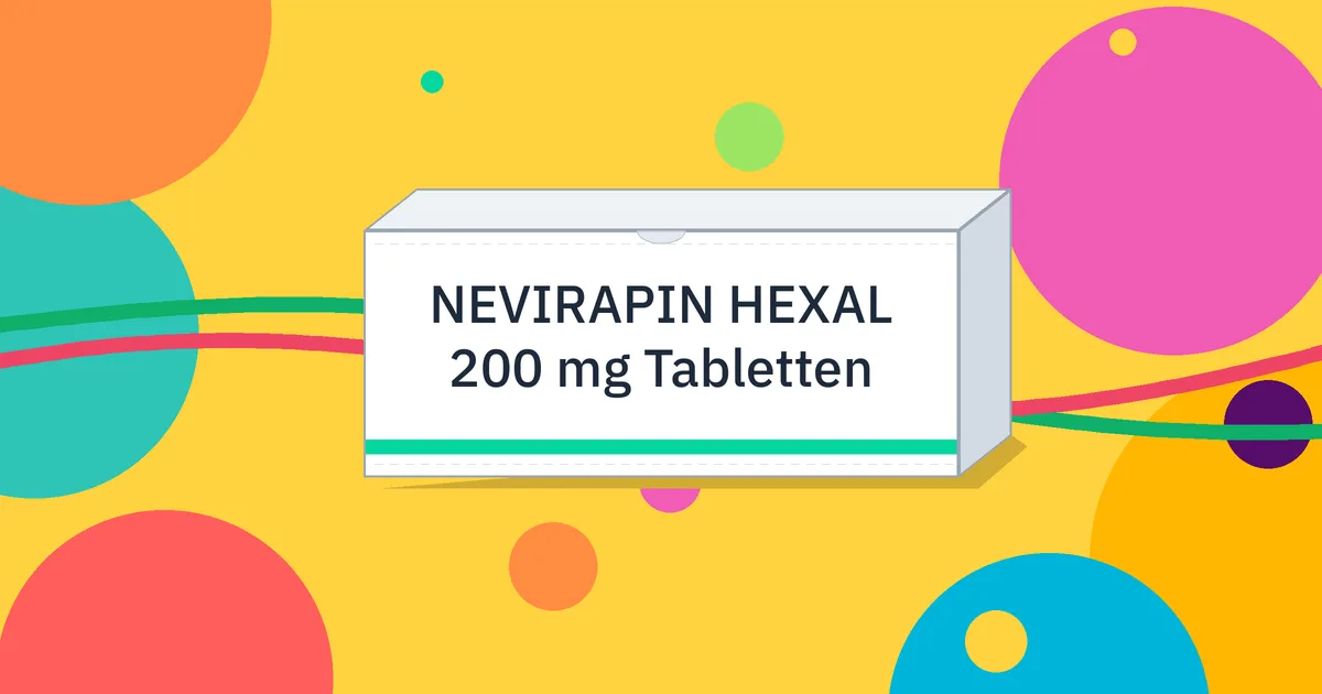 Symbolbild: Packung mit der Aufschrift NEVIRAPIN HEXAL 200 mg Tabletten (PZN 18017811) – Verfügbarkeit und Bezug in Apotheken in Frankfurt am Main