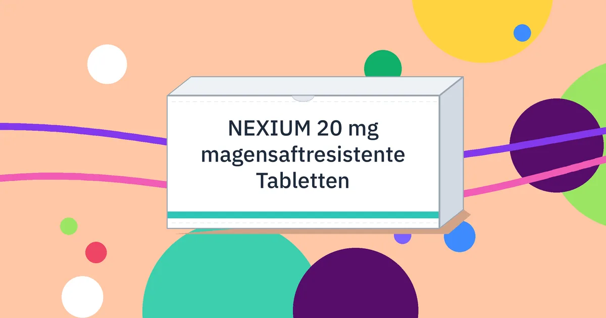Symbolbild: Packung mit der Aufschrift NEXIUM 20 mg magensaftresistente Tabletten (PZN 17883529) – Verfügbarkeit und Bezug in Apotheken in Frankfurt am Main