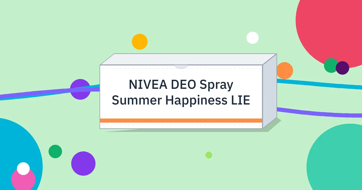 Symbolbild: Packung mit der Aufschrift NIVEA DEO Spray Summer Happiness LIE (PZN 20700001) – Verfügbarkeit und Bezug in Apotheken in Frankfurt am Main