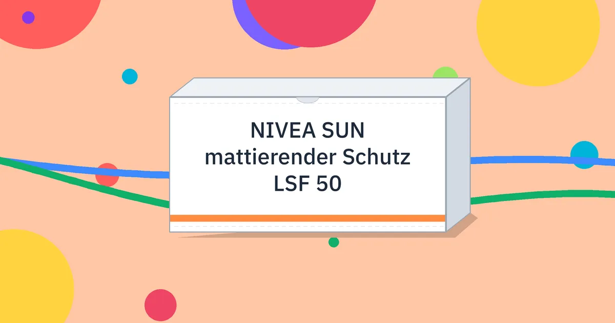 Symbolbild: Packung mit der Aufschrift NIVEA SUN mattierender Schutz LSF 50 (PZN 14368092) – Verfügbarkeit und Bezug in Apotheken in Frankfurt am Main