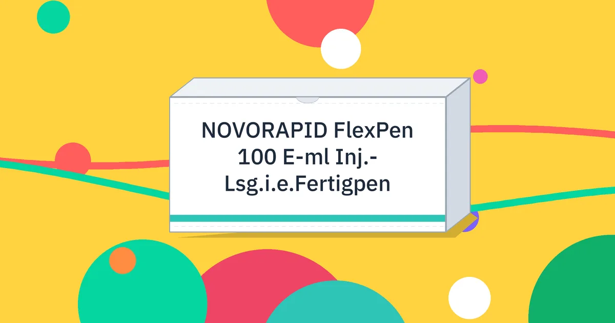 Symbolbild: Packung mit der Aufschrift NOVORAPID FlexPen 100 E-ml Inj.-Lsg.i.e.Fertigpen (PZN 18713516) – Verfügbarkeit und Bezug in Apotheken in Frankfurt am Main