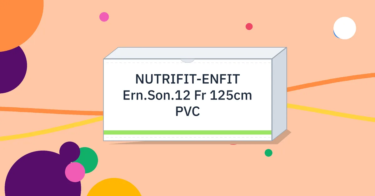 Symbolbild: Packung mit der Aufschrift NUTRIFIT-ENFIT Ern.Son.12 Fr 125cm PVC (PZN 14173595) – Verfügbarkeit und Bezug in Apotheken in Frankfurt am Main