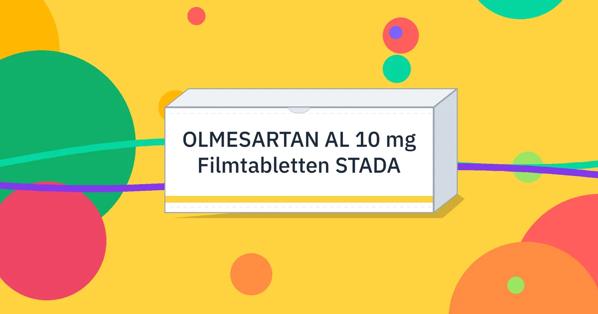 Symbolbild: Packung mit der Aufschrift OLMESARTAN AL 10 mg Filmtabletten STADA (PZN 19818855) – Verfügbarkeit und Bezug in Apotheken in Frankfurt am Main