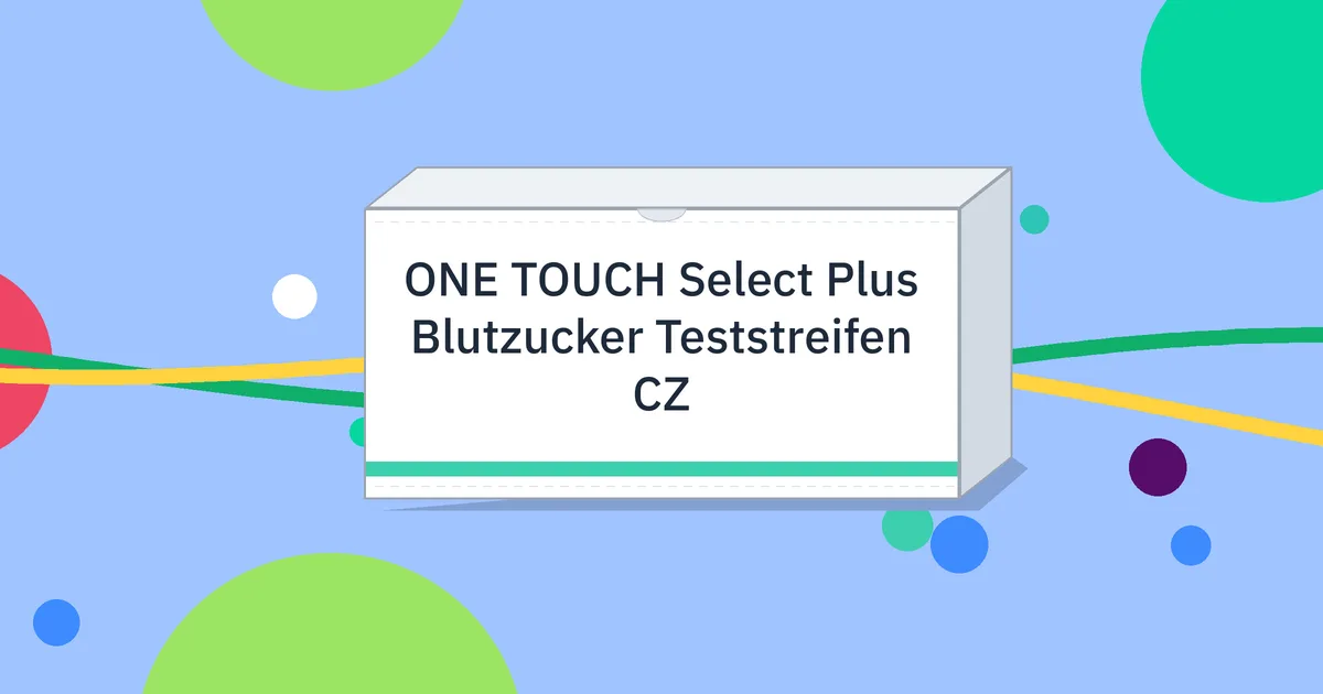 Symbolbild: Packung mit der Aufschrift ONE TOUCH Select Plus Blutzucker Teststreifen CZ (PZN 11697582) – Verfügbarkeit und Bezug in Apotheken in Frankfurt am Main