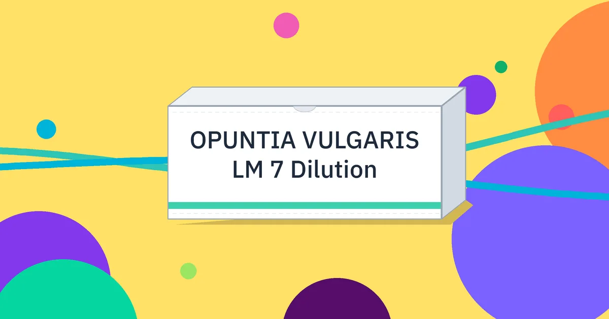 Symbolbild: Packung mit der Aufschrift OPUNTIA VULGARIS LM 7 Dilution (PZN 13627491) – Verfügbarkeit und Bezug in Apotheken in Frankfurt am Main