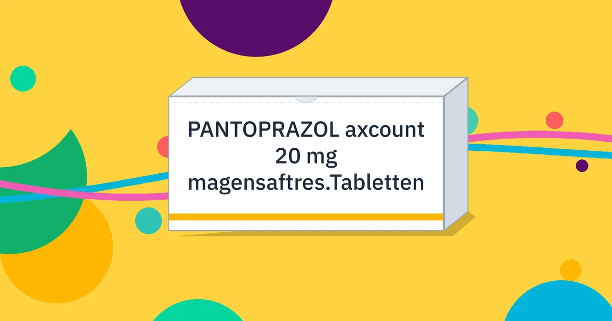 Symbolbild: Packung mit der Aufschrift PANTOPRAZOL axcount 20 mg magensaftres.Tabletten (PZN 15200897) – Verfügbarkeit und Bezug in Apotheken in Frankfurt am Main