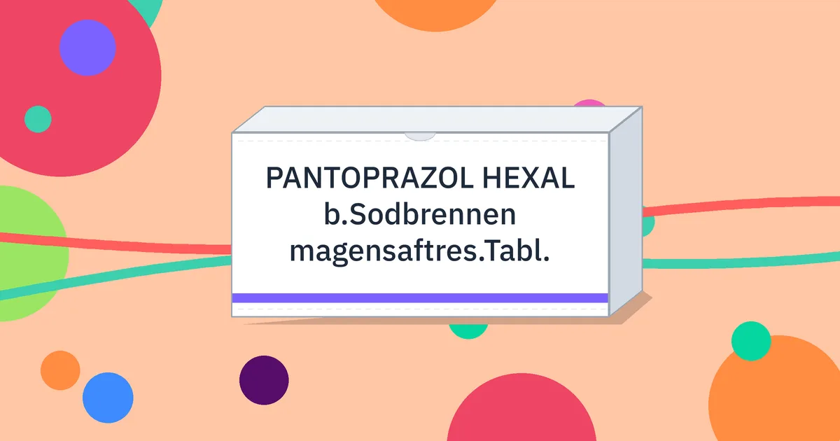 Symbolbild: Packung mit der Aufschrift PANTOPRAZOL HEXAL b.Sodbrennen magensaftres.Tabl. (PZN 05523582) – Verfügbarkeit und Bezug in Apotheken in Frankfurt am Main