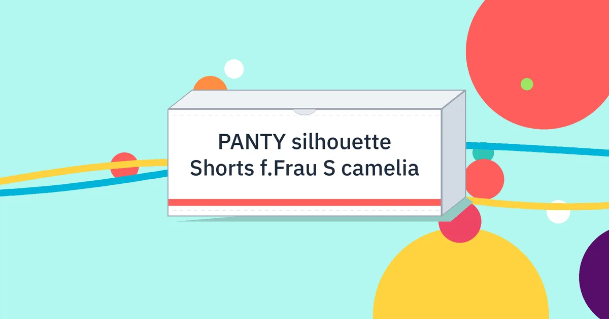 Symbolbild: Packung mit der Aufschrift PANTY silhouette Shorts f.Frau S camelia (PZN 16192071) – Verfügbarkeit und Bezug in Apotheken in Frankfurt am Main
