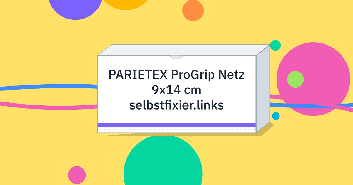 Symbolbild: Packung mit der Aufschrift PARIETEX ProGrip Netz 9x14 cm selbstfixier.links (PZN 09153461) – Verfügbarkeit und Bezug in Apotheken in Frankfurt am Main