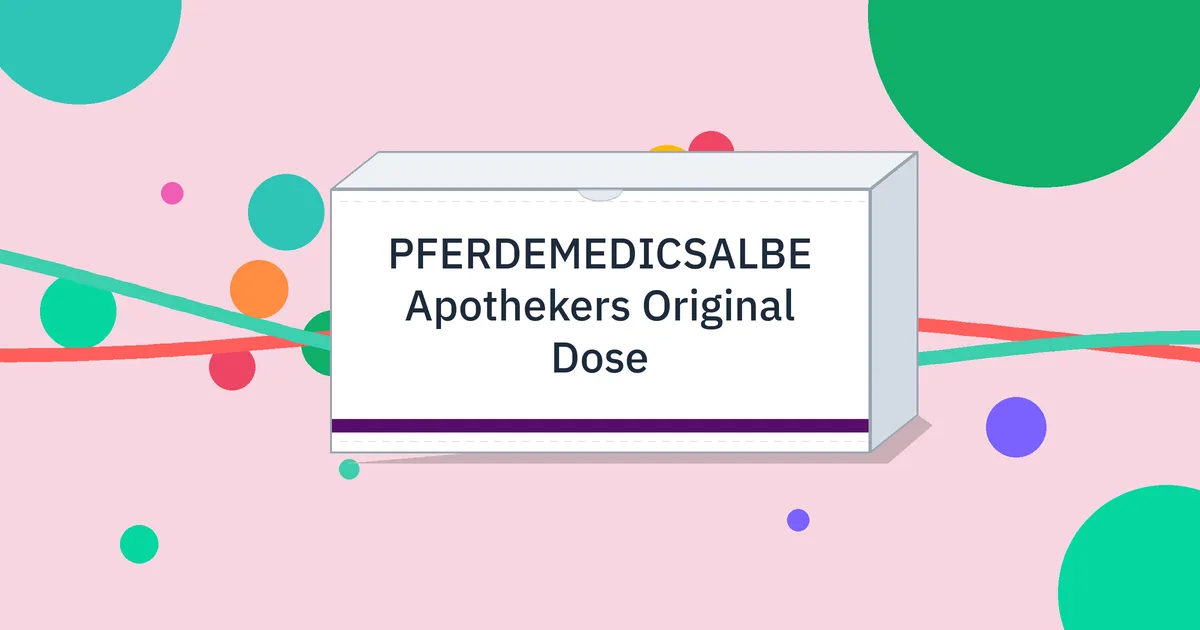 Symbolbild: Packung mit der Aufschrift PFERDEMEDICSALBE Apothekers Original Dose (PZN 12416361) – Verfügbarkeit und Bezug in Apotheken in Frankfurt am Main