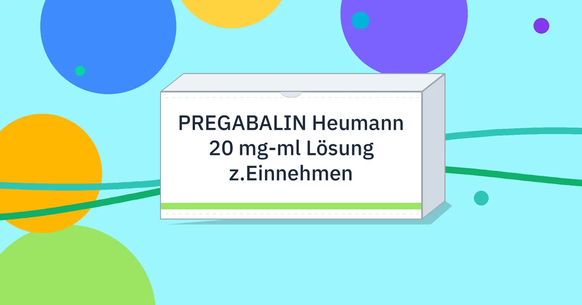 Symbolbild: Packung mit der Aufschrift PREGABALIN Heumann 20 mg-ml Lösung z.Einnehmen (PZN 18853559) – Verfügbarkeit und Bezug in Apotheken in Frankfurt am Main