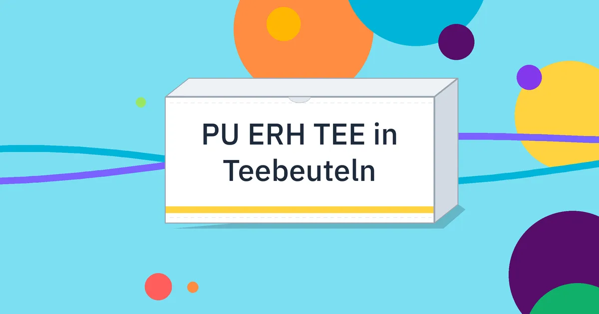 Symbolbild: Packung mit der Aufschrift PU ERH TEE in Teebeuteln (PZN 00351521) – Verfügbarkeit und Bezug in Apotheken in Frankfurt am Main